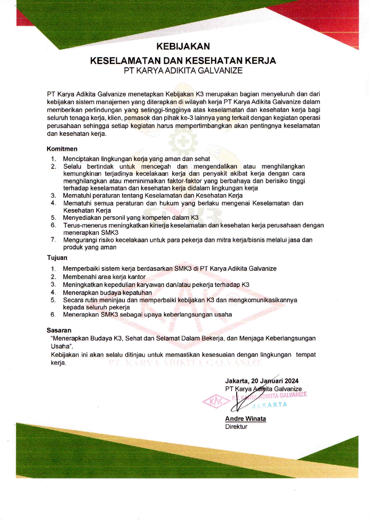 About - PT Karya Adikita Galvanize